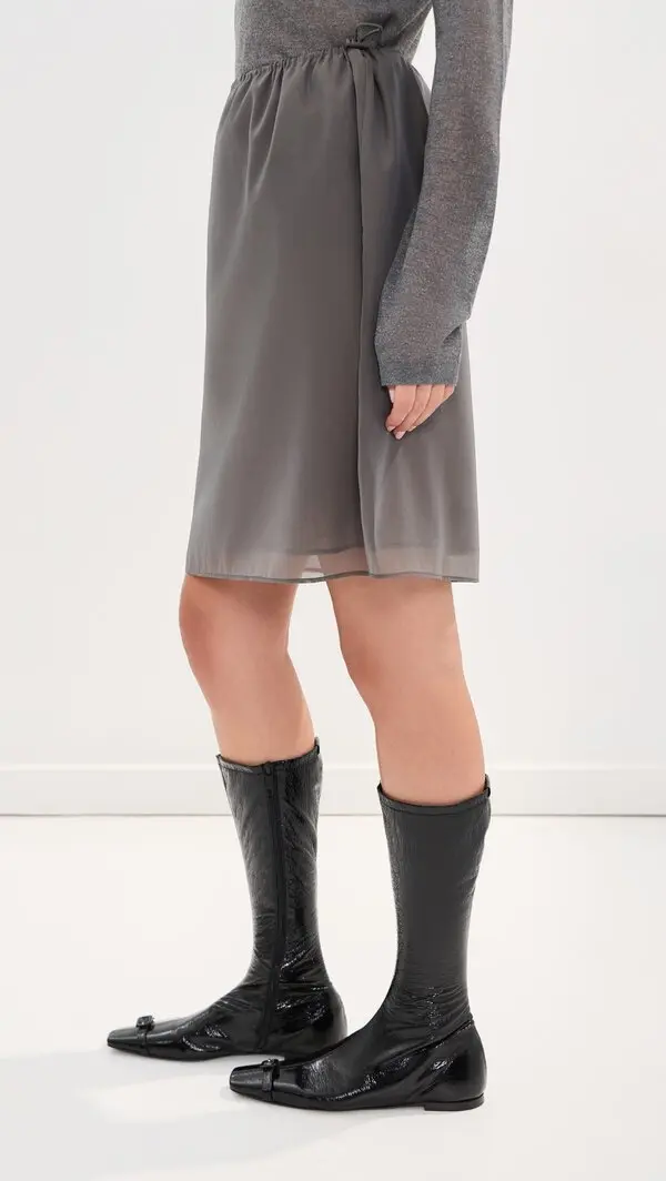 LE BOP Organza Pull On Bungee Skirt