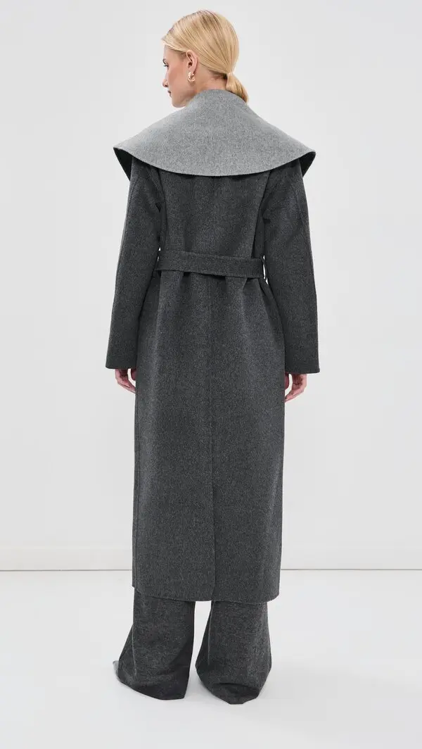 Simkhai Allura Reversible Belted Double-faced Wool Coat
