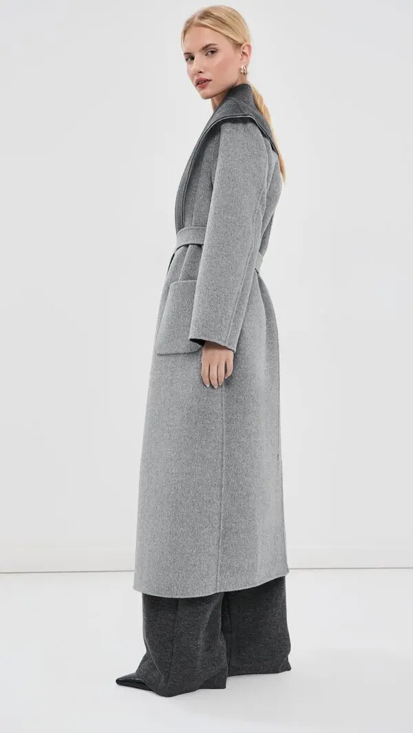 Simkhai Allura Reversible Belted Double-faced Wool Coat