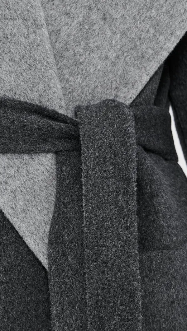 Simkhai Allura Reversible Belted Double-faced Wool Coat