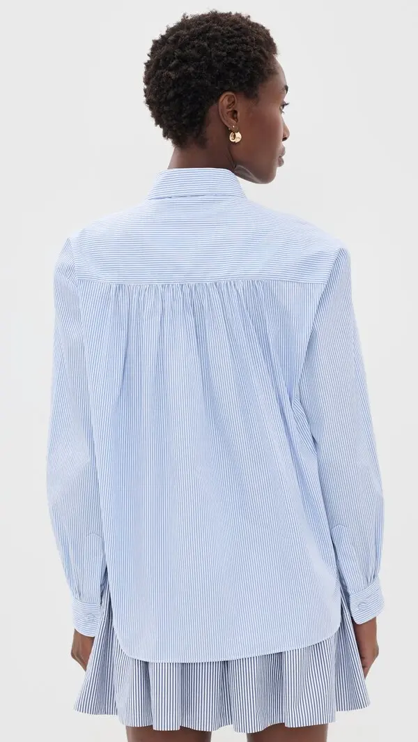 AKNVAS Poplin Rose Button Down Shirt