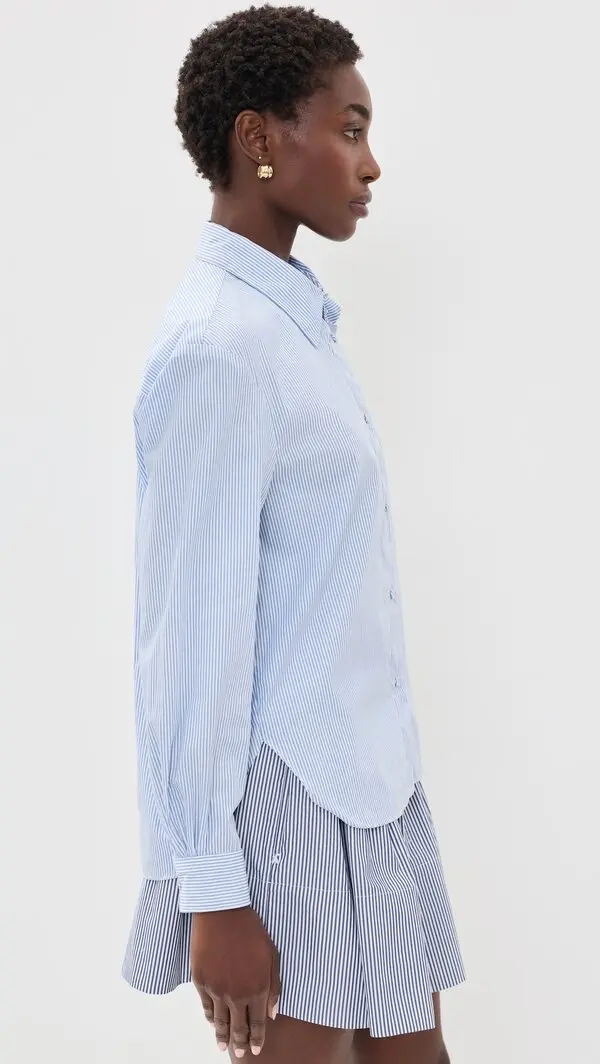 AKNVAS Poplin Rose Button Down Shirt