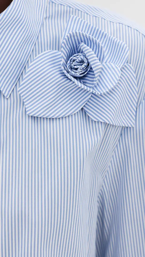 AKNVAS Poplin Rose Button Down Shirt