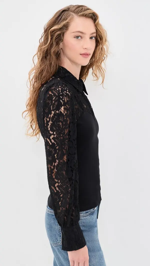 Generation Love Franny Lace Combo Blouse