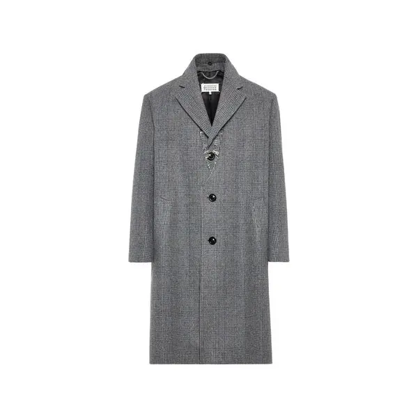 MAISON MARGIELA Grey Coats Single Breasted Coats