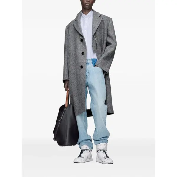 MAISON MARGIELA Grey Coats Single Breasted Coats