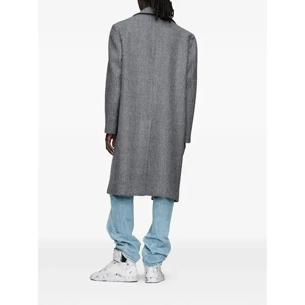 MAISON MARGIELA Grey Coats Single Breasted Coats