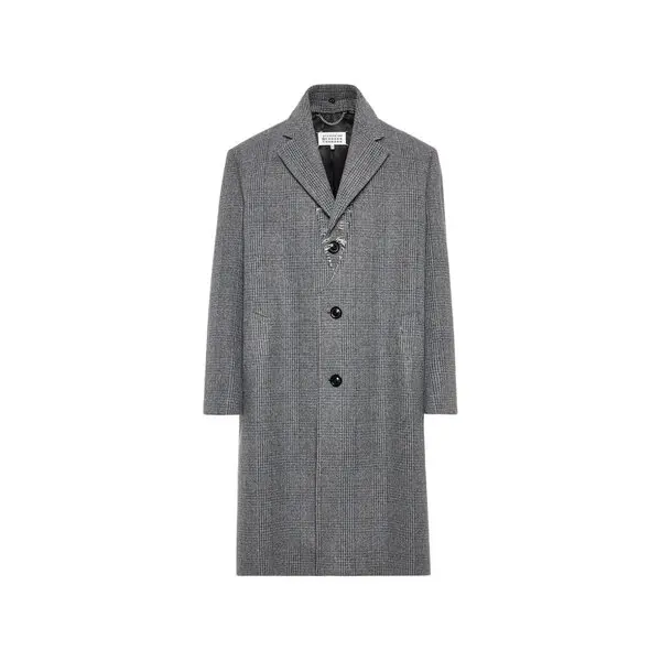 MAISON MARGIELA Grey Coats Single Breasted Coats - Gray