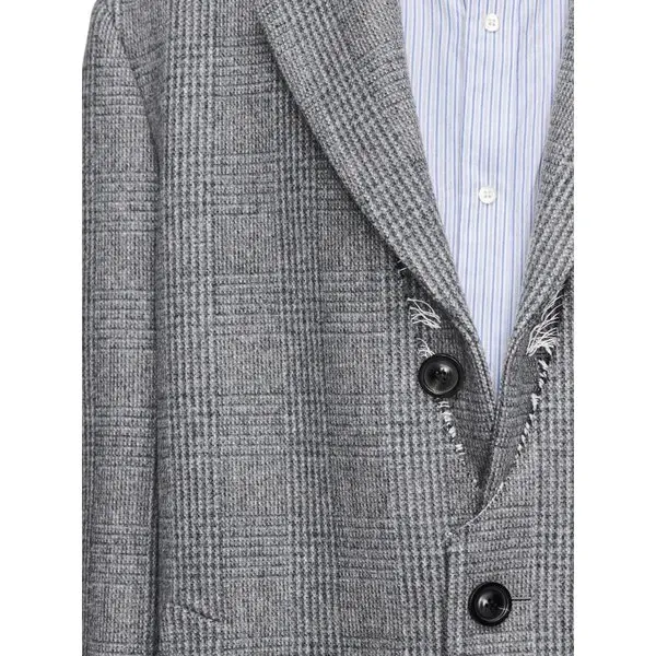 MAISON MARGIELA Grey Coats Single Breasted Coats - Gray
