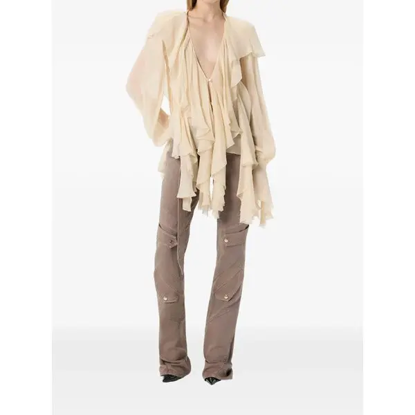 Blumarine Neutrals Tops Blouses