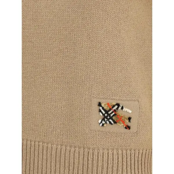 Burberry Neutrals Knitwear Jumpers