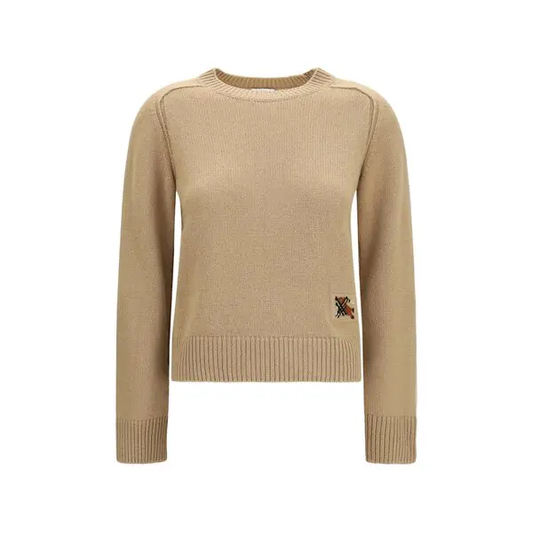 Burberry Neutrals Knitwear Jumpers - Cream