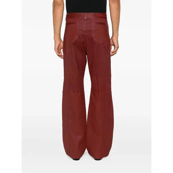 Amiri Trousers Wide-leg Trousers - Red