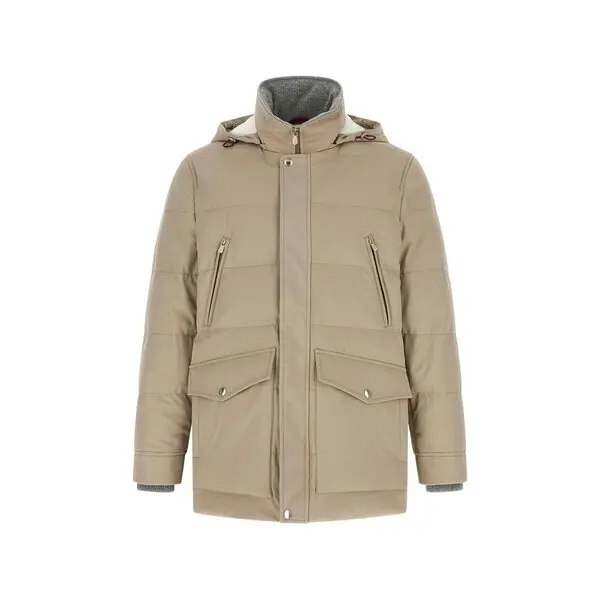 Brunello Cucinelli Neutrals Coats Parkas - Cream