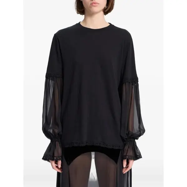 ANN DEMEULEMEESTER Tops T-shirts & Jerseys - Black