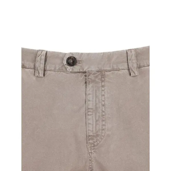 Brunello Cucinelli Grey Trousers Tapered Trousers - Gray