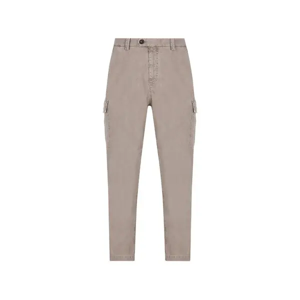Brunello Cucinelli Grey Trousers Tapered Trousers - Gray
