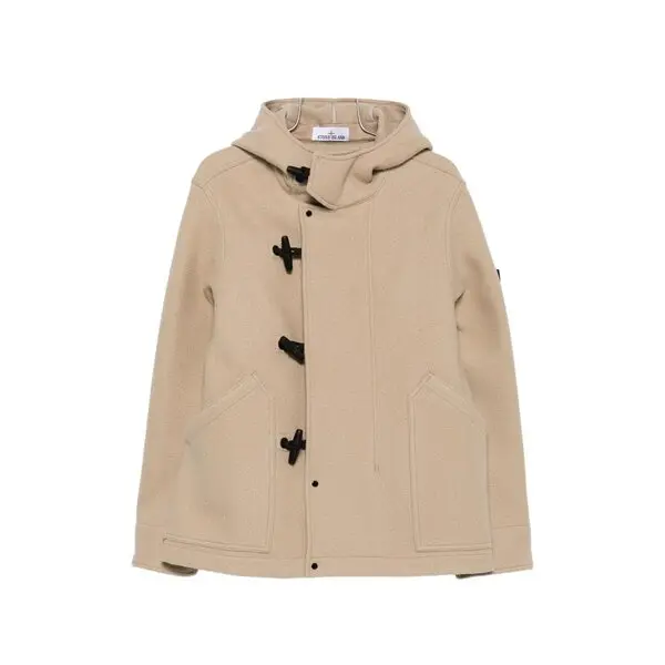 Stone Island Neutrals Jackets Hooded Jackets - Cream