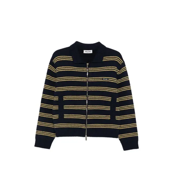 Miu Miu Knitwear Cardigans - Blue