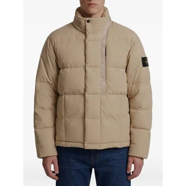 Stone Island Neutrals Jackets Padded & Down Jackets - Cream