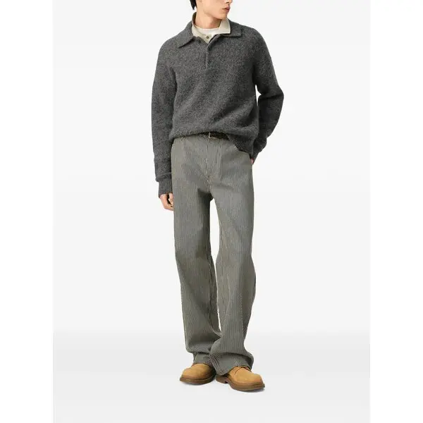 AMI Paris Grey Polo Shirts