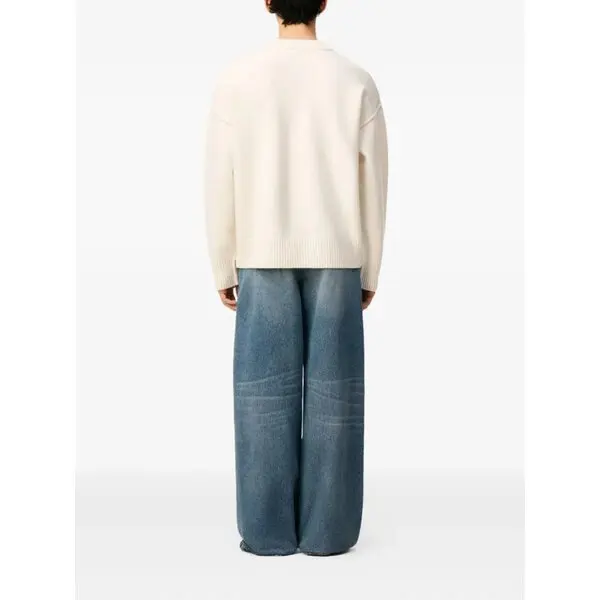 AMI Paris Neutrals Sweaters & Knitwear Cardigans