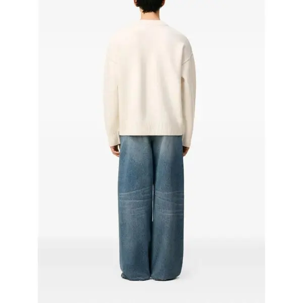 AMI Paris Neutrals Sweaters & Knitwear Cardigans - Cream