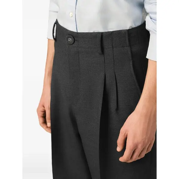 AMI Paris Grey Trousers Tailored Trousers
