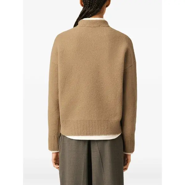 AMI Paris Neutrals Sweaters & Knitwear Jumpers
