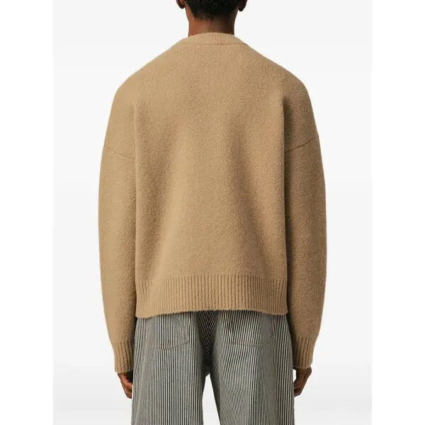 AMI Paris Neutrals Sweaters & Knitwear Jumpers