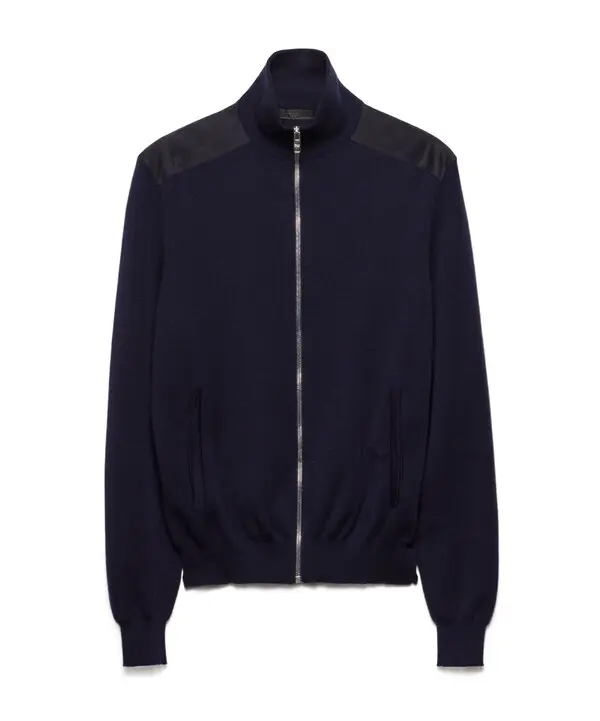 Prada Cashmere Zipper Cardigan
