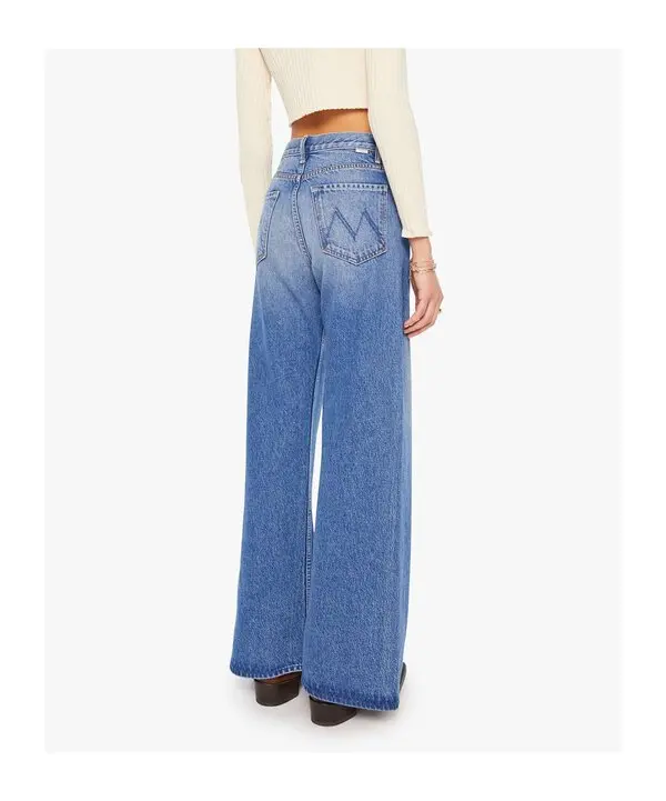 MOTHER The Lemon Twist Sneak Button-fly Jeans - Blue