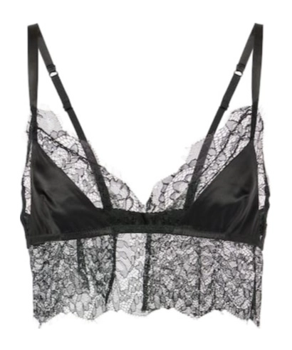 Dolce & Gabbana Lace-trimmed Satin Bralette