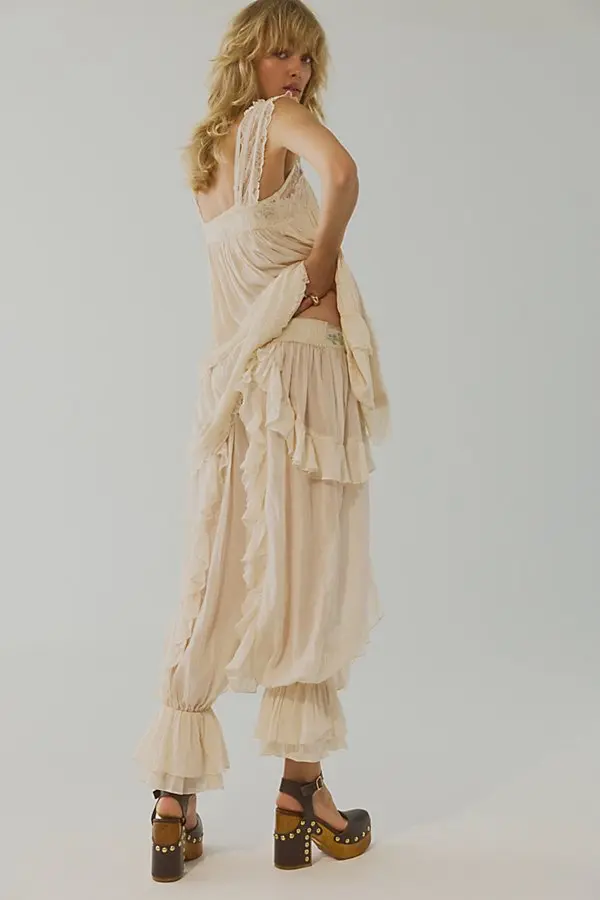Free People Play For Keeps Ruffle Pants