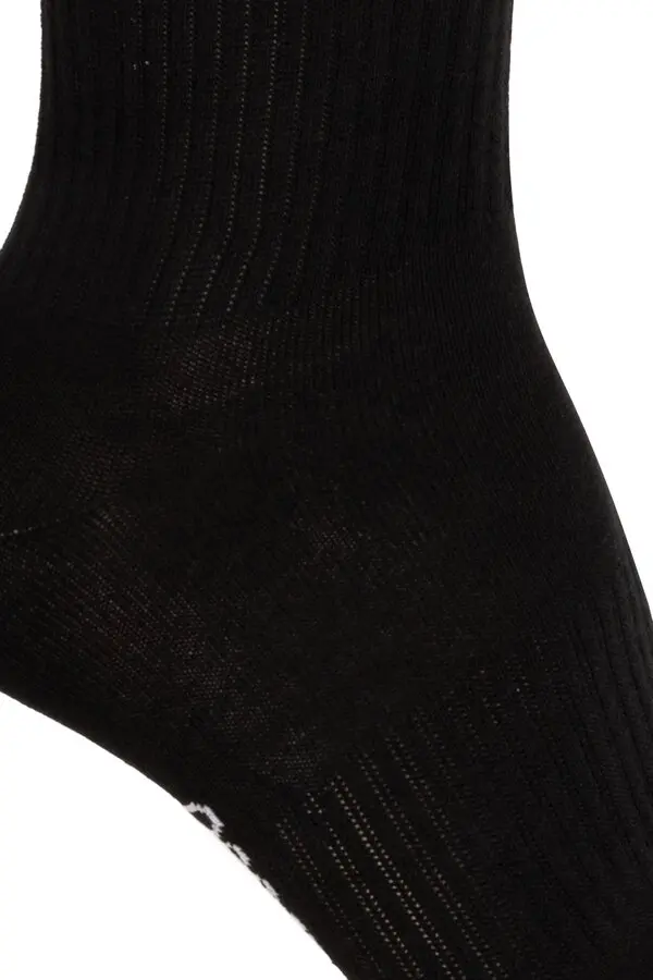 Off-White Logo Detailed Ribbed Socks