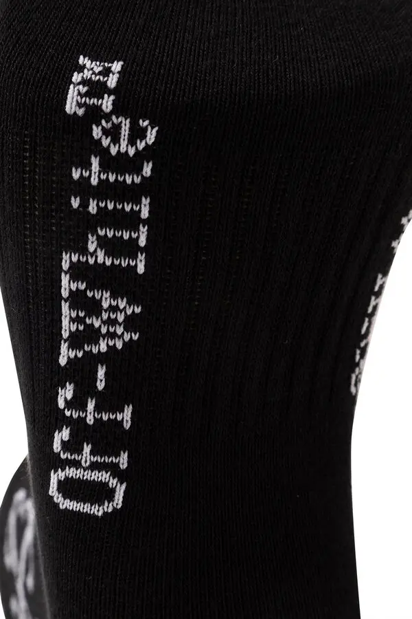 Off-White Logo Detailed Ribbed Socks