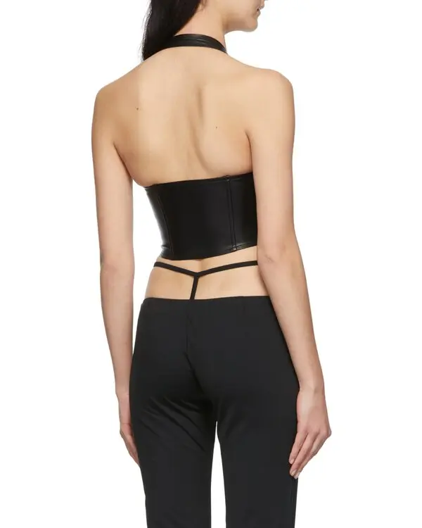 Miaou Logo Sleeveless Neck Vest