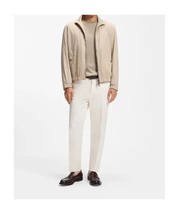 Hugo Boss Ribbed-trim Wool T-shirt