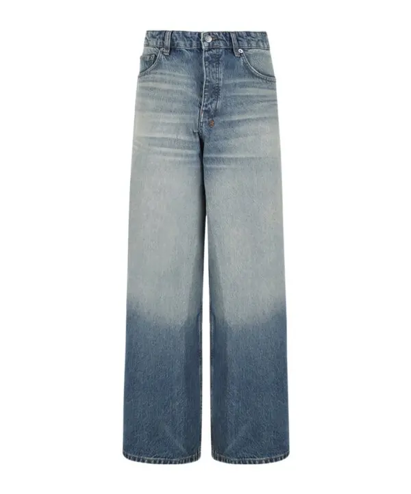 Ksubi Gradient Wide-leg Jeans - Gray