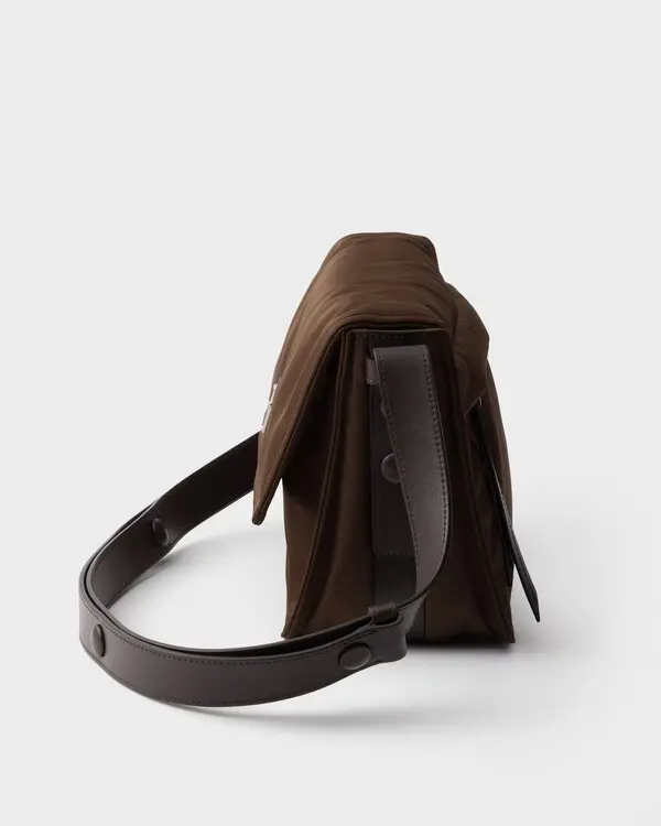 Prada Traveller Small Padded Re-nylon Shoulder Bag - Sienna