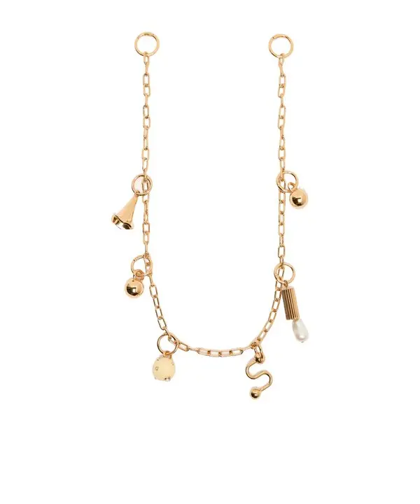 Sportmax Double Buckle Keychain - Nude