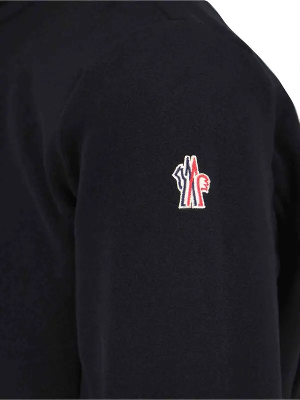 Moncler High Neck Fleece Sweatshirt