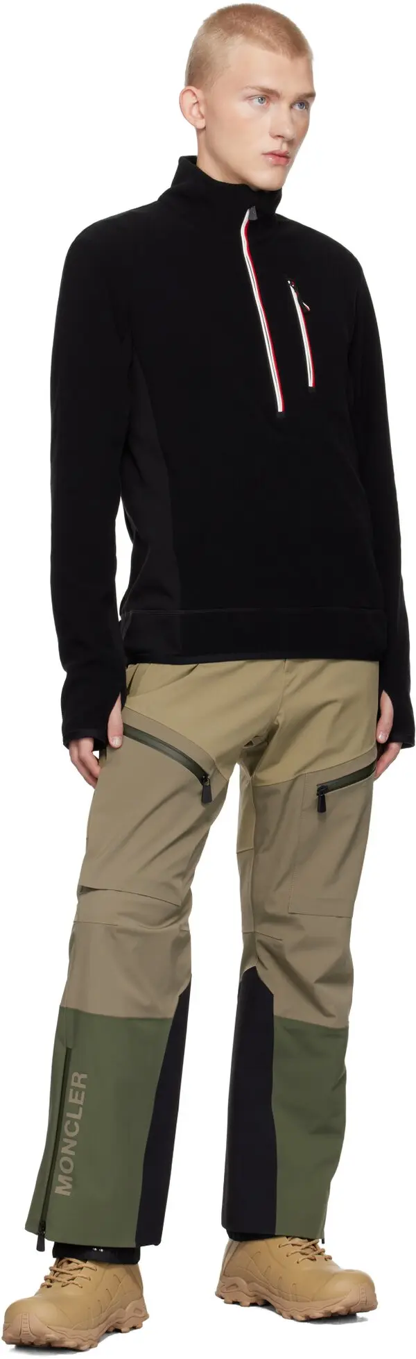 Moncler High Neck Fleece Sweatshirt