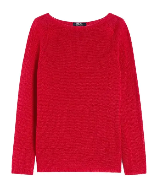 Max Mara Long-sleeved Linen Sweater