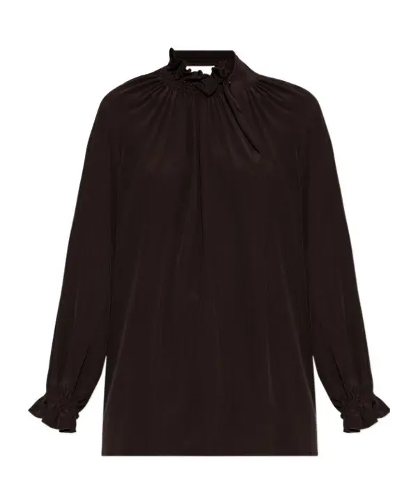 Victoria Beckham Draped Silk Blouse