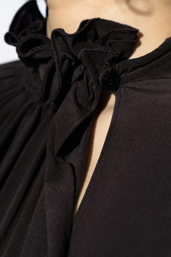 Victoria Beckham Draped Silk Blouse