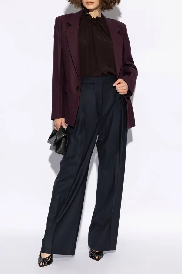 Victoria Beckham Draped Silk Blouse