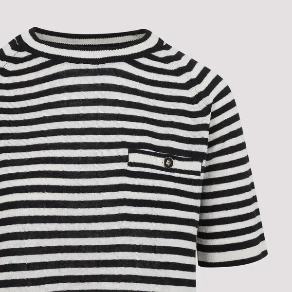 Max Mara Striped Crewneck Top