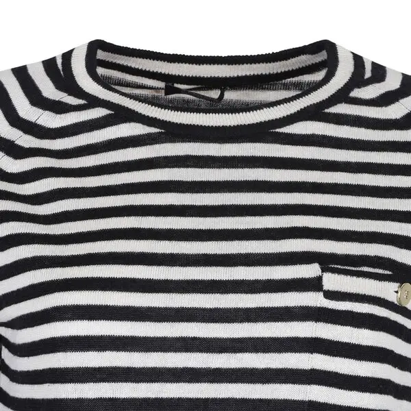 Max Mara Striped Crewneck Top