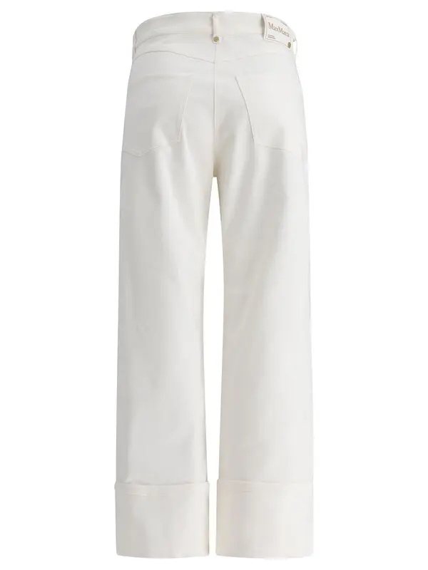 Max Mara Cervia Wide-leg Jeans - White